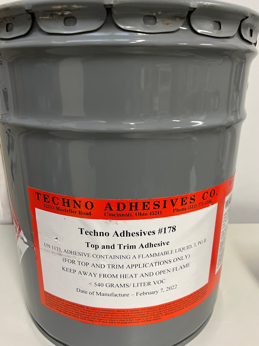 Top And Trim Adhesive Techno 5 Gallon – BayTrim Upholstery Supply